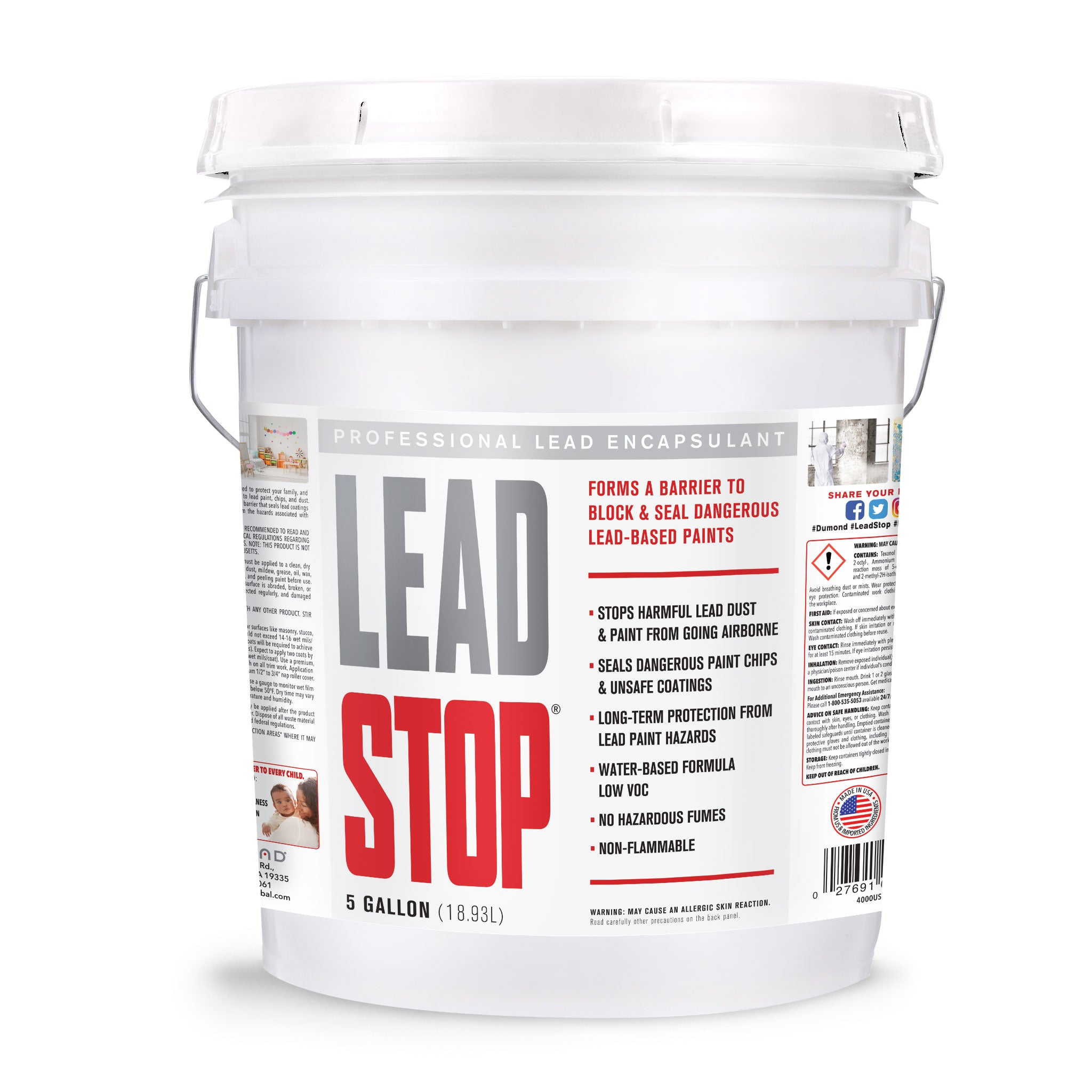 Lead Stop® Professional Lead Encapsulant - 5 Gallons – Dumond