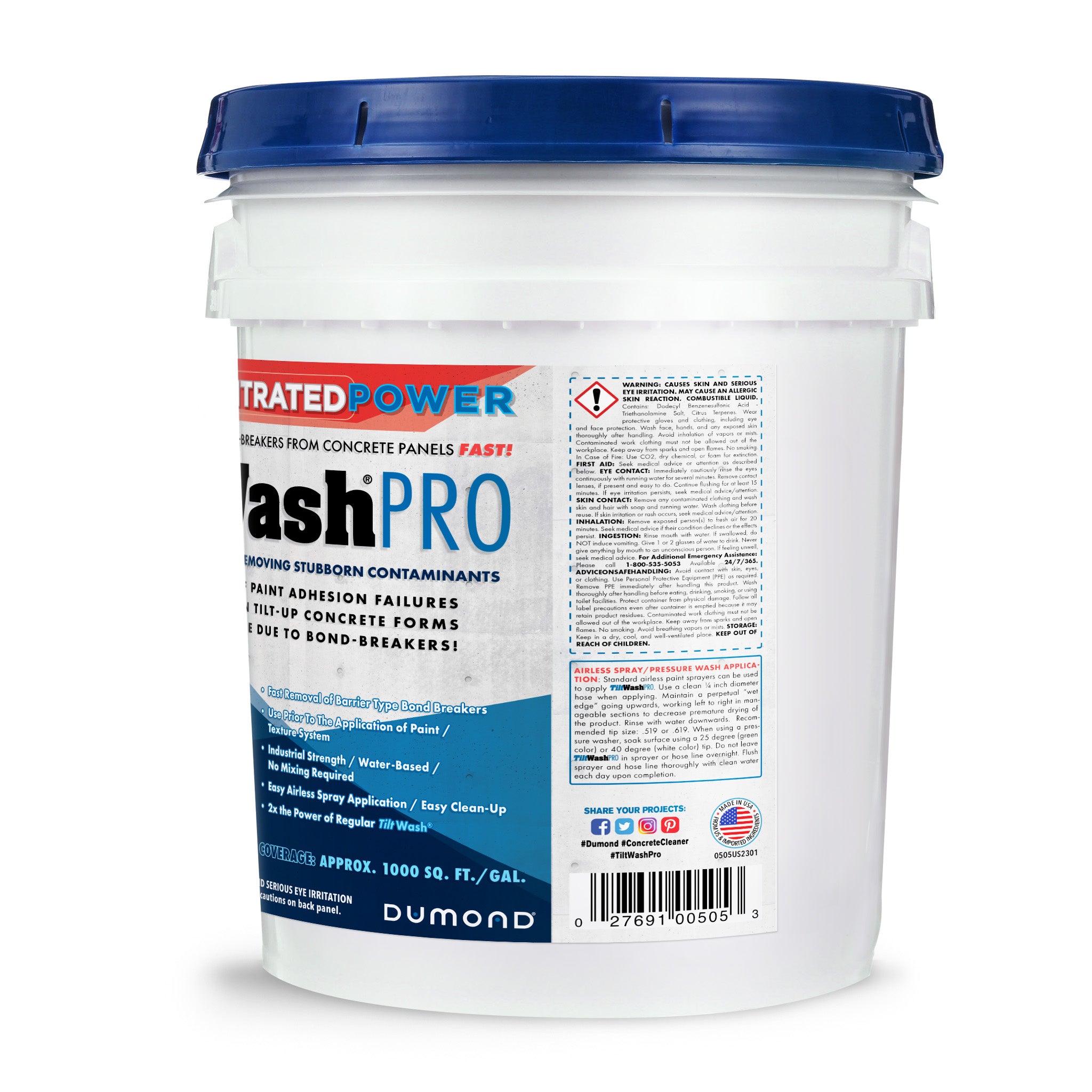 Tilt Wash® PRO Concrete Cleaner & Bond Breaker Remover – Dumond