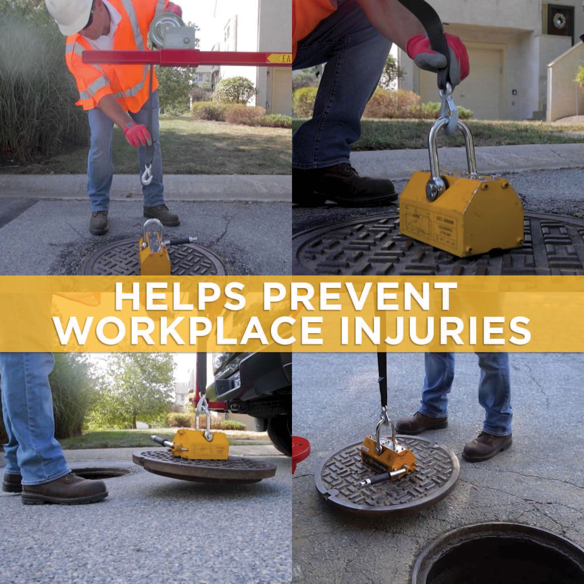 Easy Up Easy Down® Manhole Lifter - Magnet System – Dumond